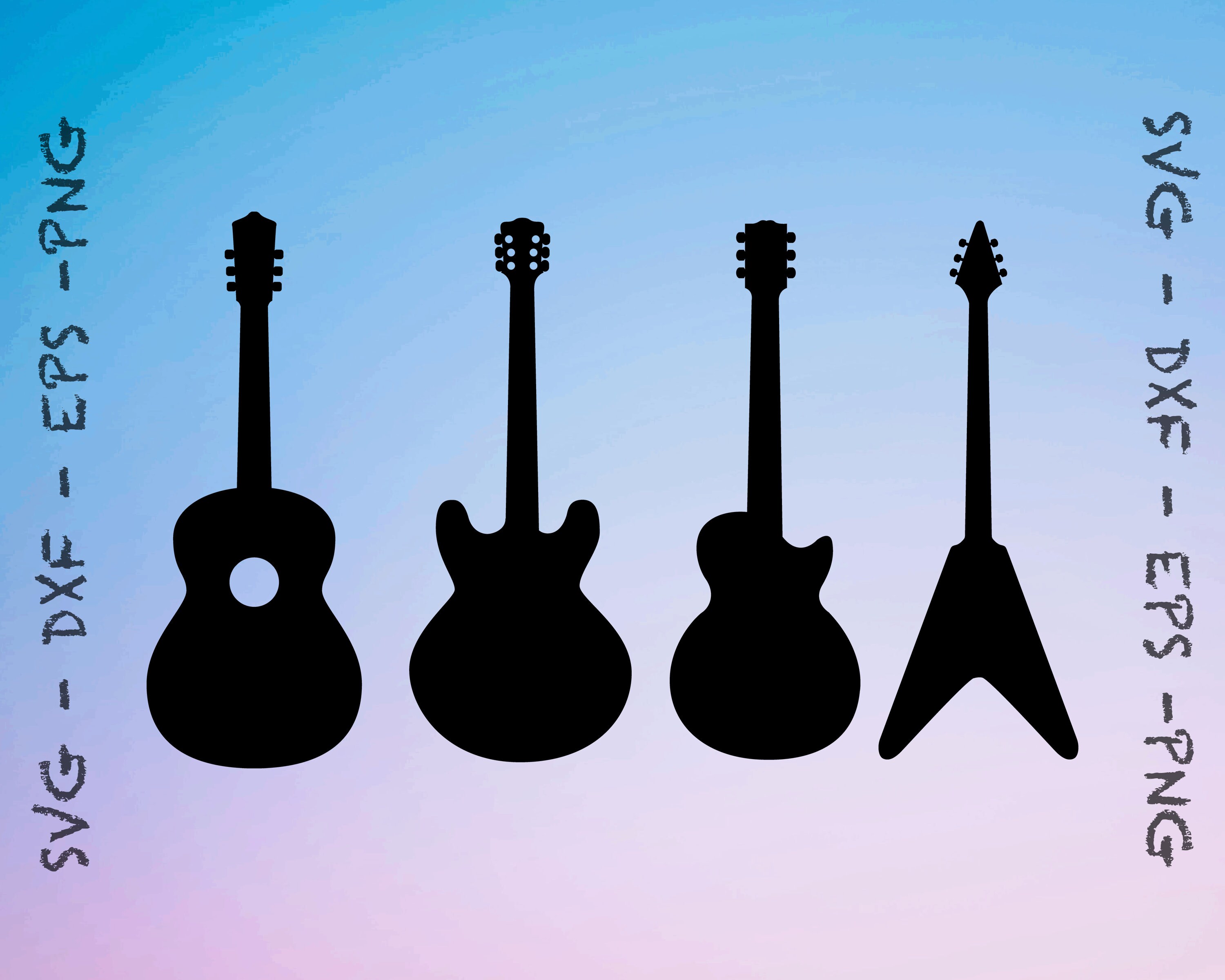 Guitar SVG File Guitar Cricut SVG Guitar Clipart Guitar | Etsy