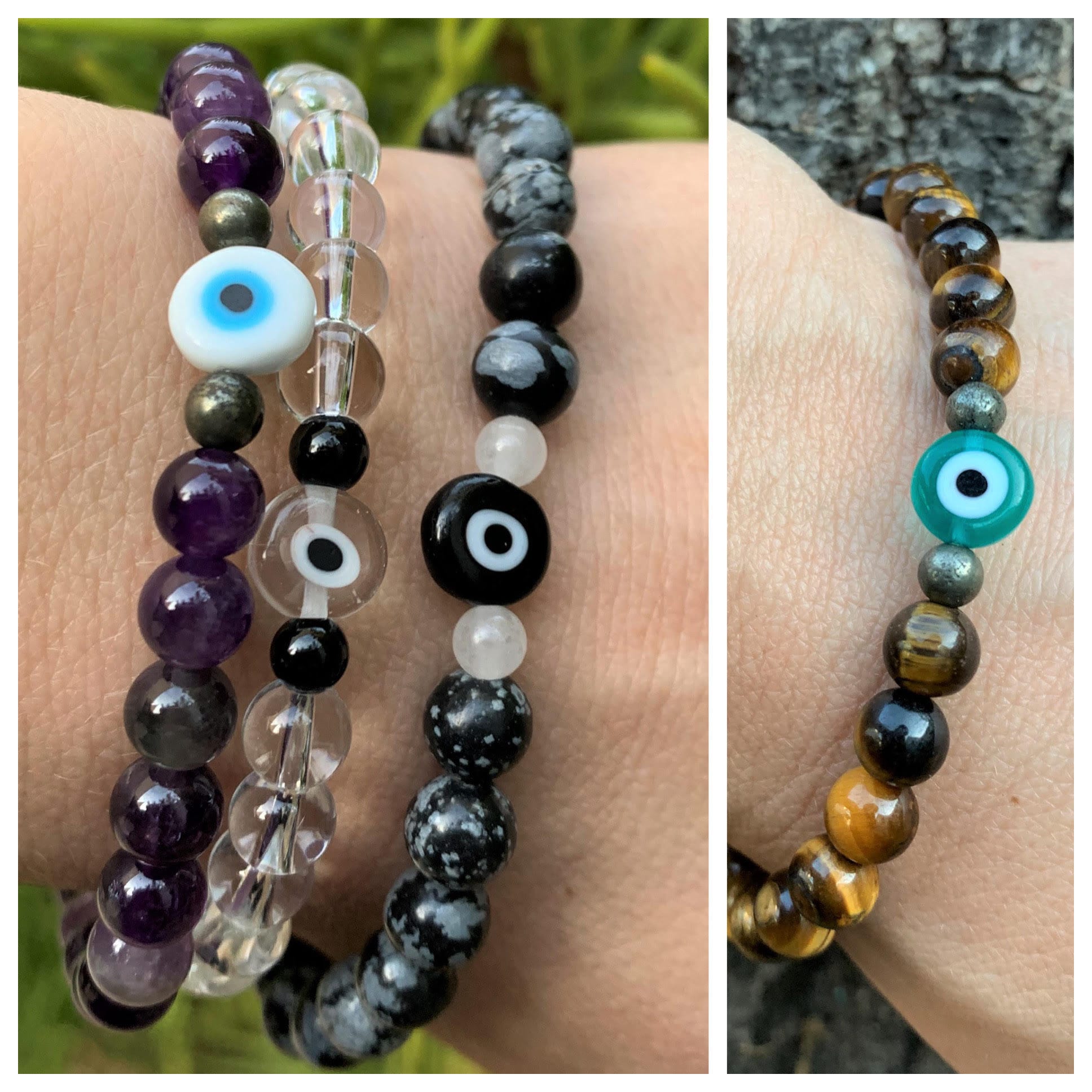 Evil Eye multiple Stone Choices X4 Protection Crystal - Etsy UK