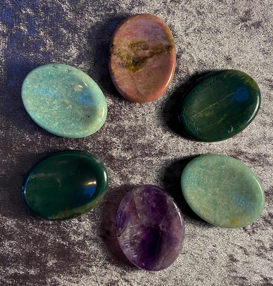 Gemstone Thumb Stones. - Etsy