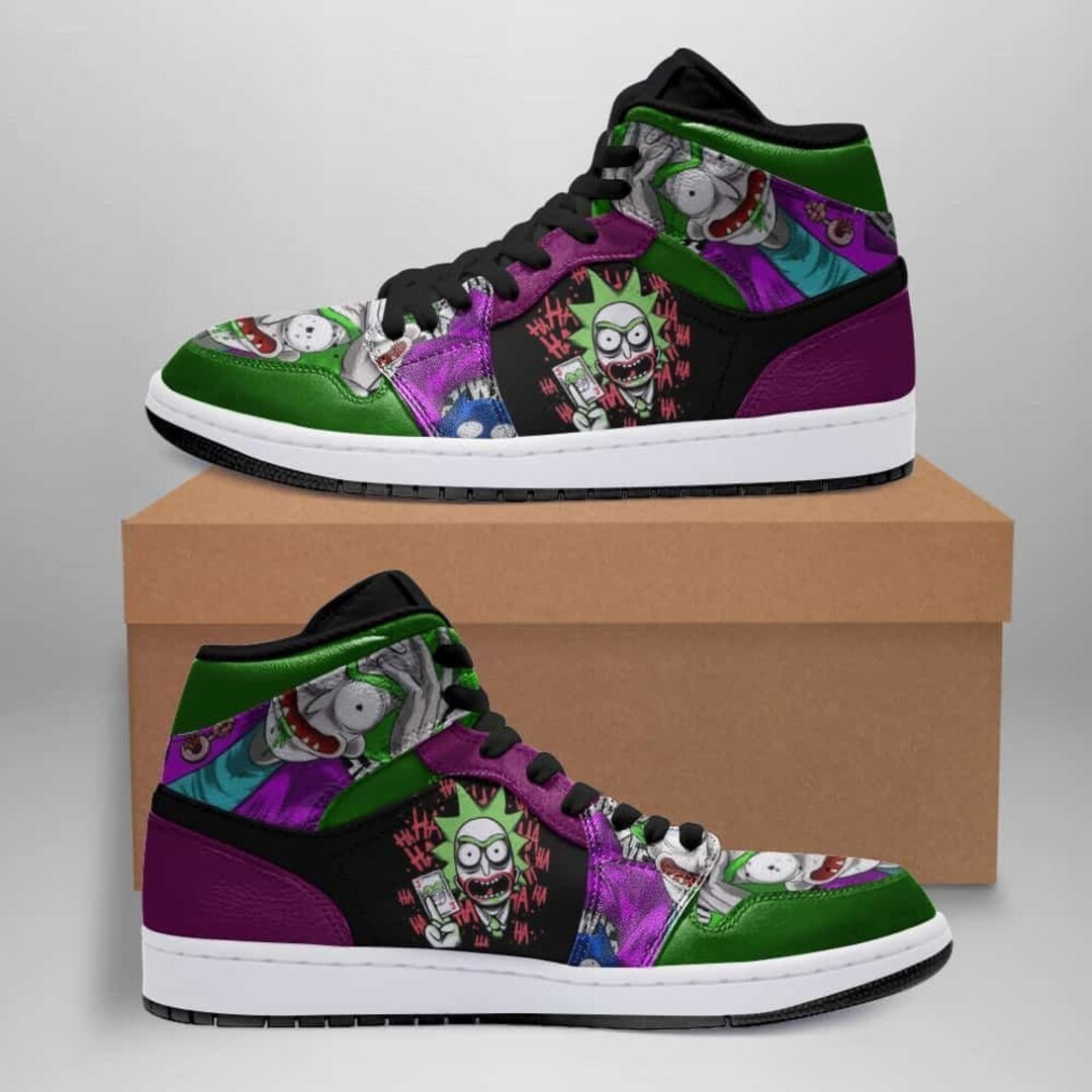 Rick and Morty 132 JD1 Sport Custom Sneakers AJH1995 - Etsy