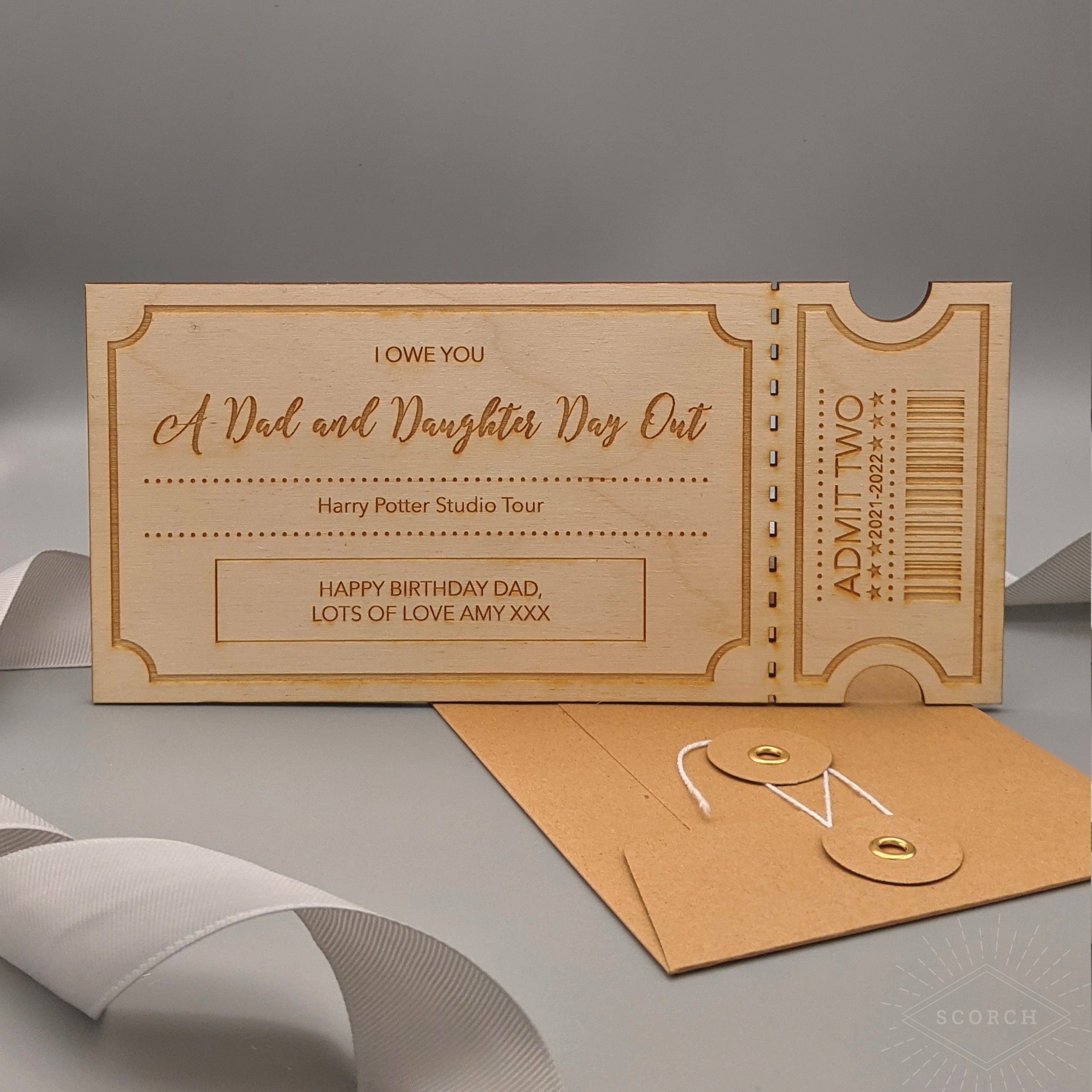 IOU VOUCHER TICKET Personalised Gift Coupon calligraphy - Etsy Canada