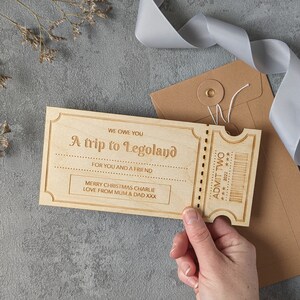 IOU VOUCHER TICKET Personalised Gift Coupon mod Font - Etsy UK