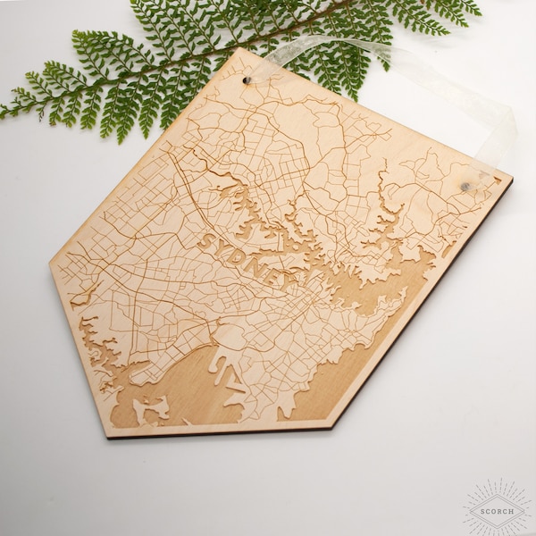 Plaque City Map Art - Etsy