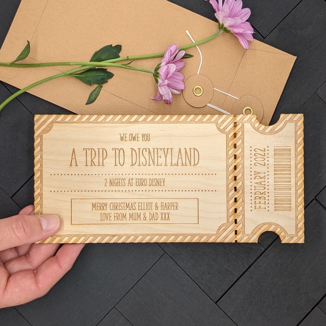 IOU VOUCHER TICKET Personalised Gift Coupon candy Stripe - Etsy