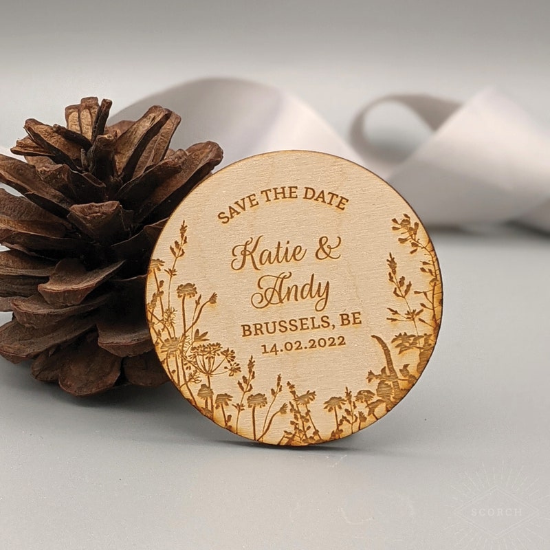 Wooden Save the Date - Etsy