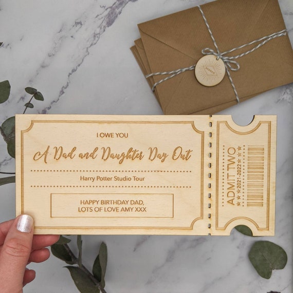 IOU VOUCHER TICKET Personalised Gift Coupon calligraphy - Etsy UK