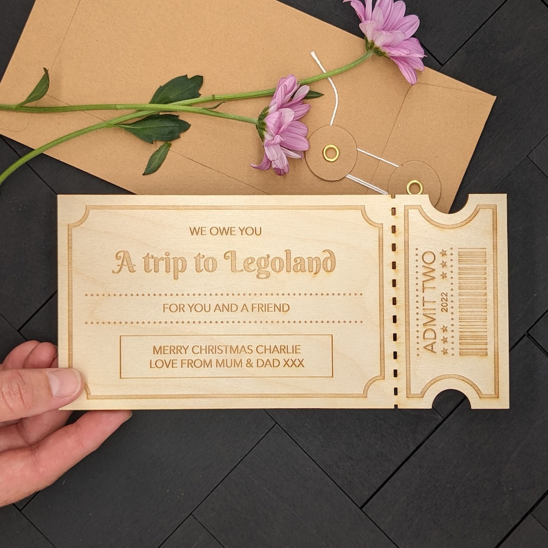 IOU VOUCHER TICKET Personalised Gift Coupon mod Font - Etsy UK