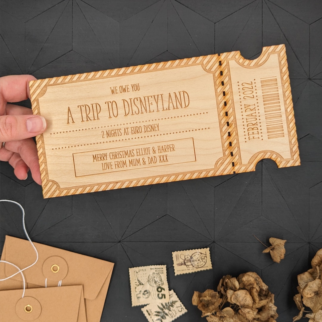 IOU VOUCHER TICKET Personalised Gift Coupon candy Stripe - Etsy