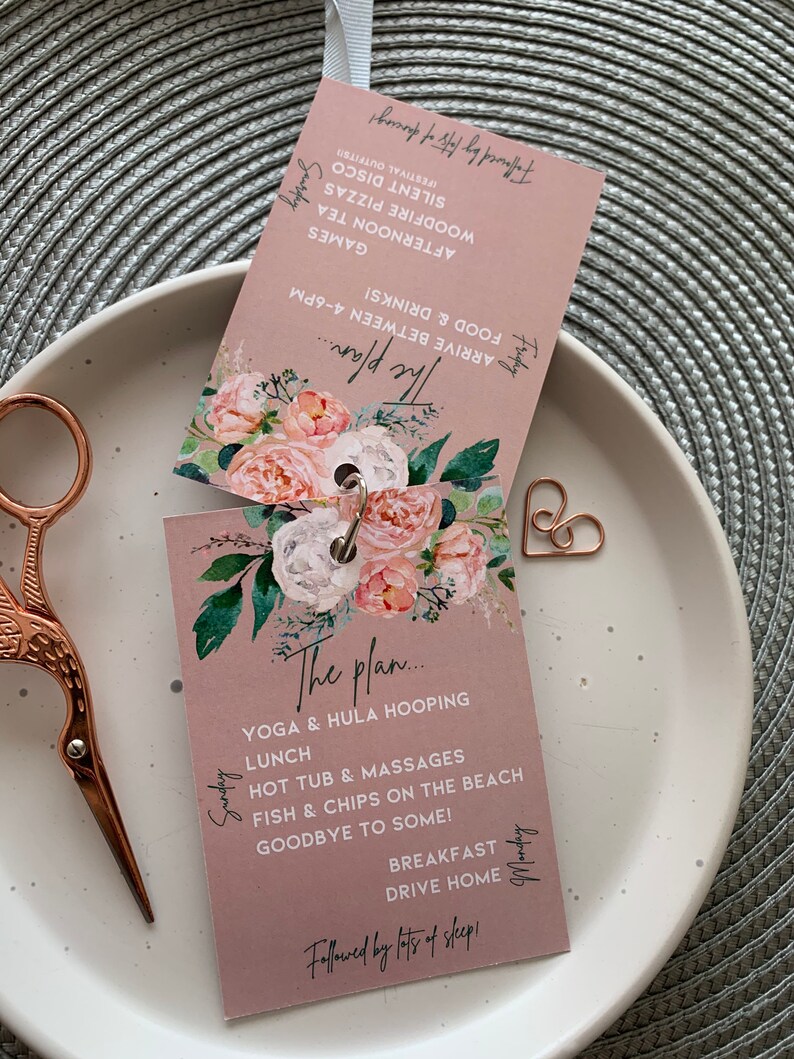 Floral Pastel Personalised Henfest Lanyards - Hen Do - Stag Do - Team ...