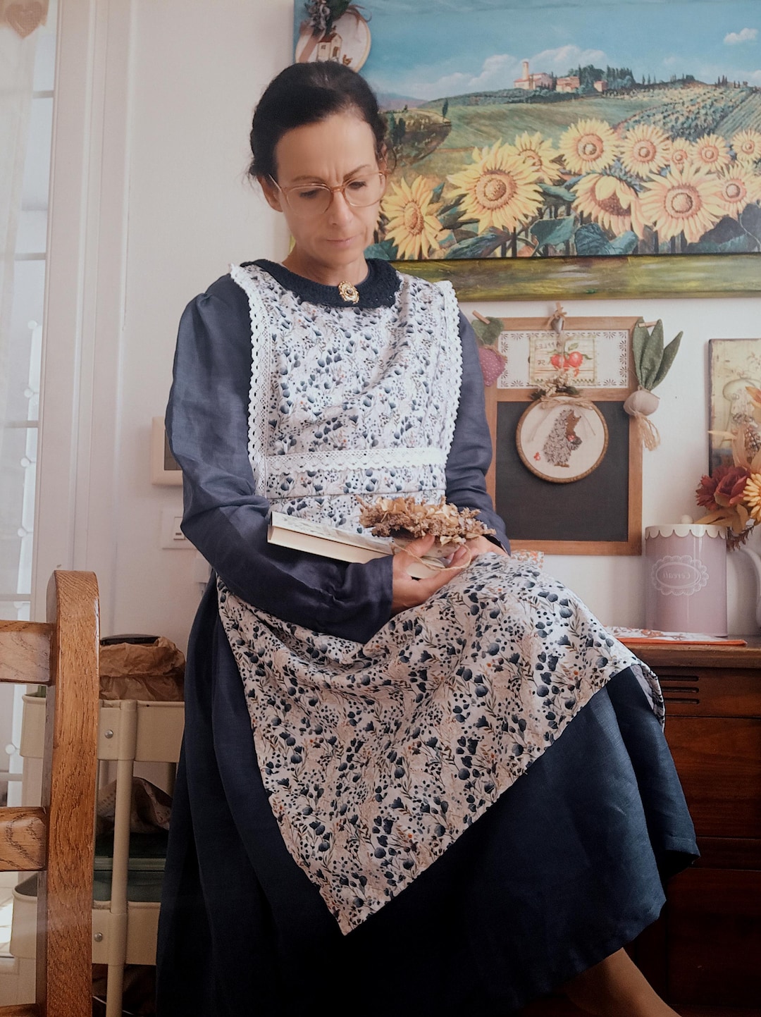 Caroline Prairie Dress and Apron - Etsy