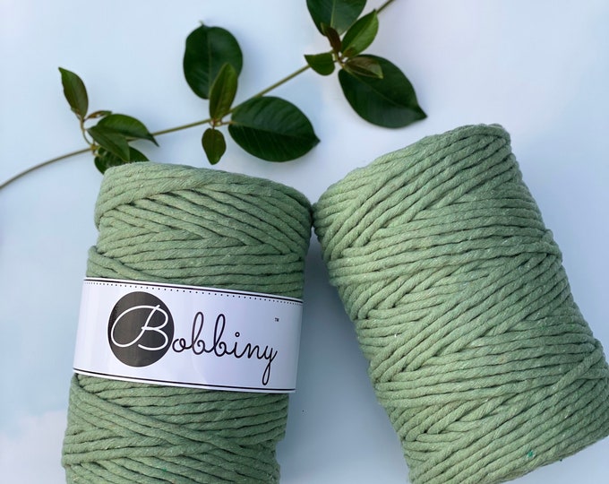 EUCALYPTUS 5mm Cotton Single Twist String by Bobbiny. A Really Lovely ...