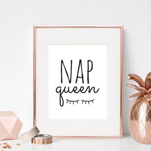 8x10 Nap Queen Printable Wall Art, Nap Queen Print, Nap Queen, Bedroom ...