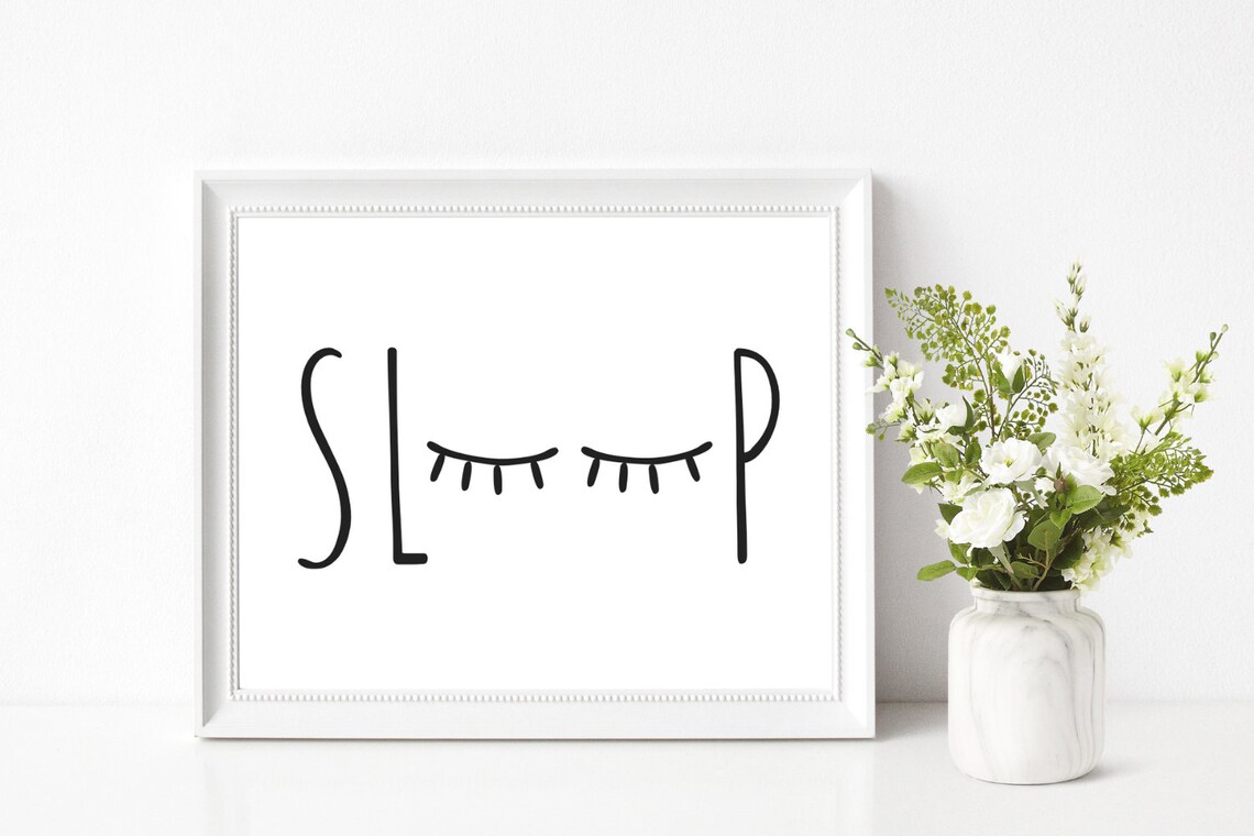 8x10 Sleep Printable Wall Art, Bedroom Wall Art, Guest Room Decor ...