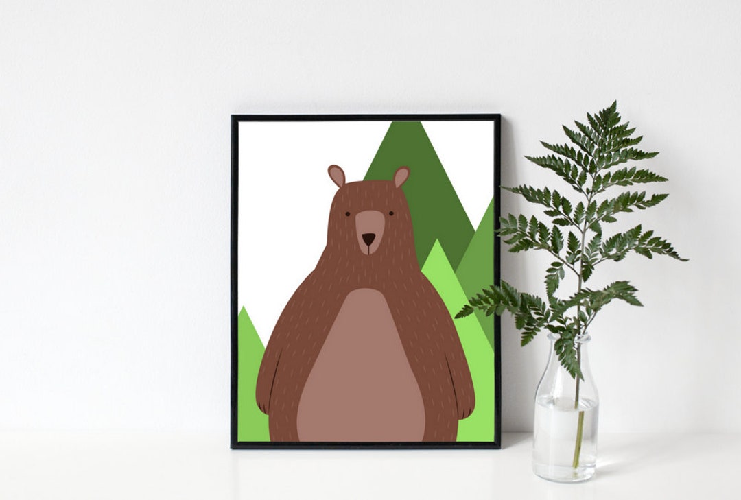 8x10 Bear Printable, Bear Print, Bear Print Nursery, Bear Print Kids ...
