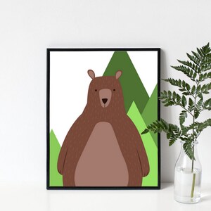 8x10 Bear Printable, Bear Print, Bear Print Nursery, Bear Print Kids ...