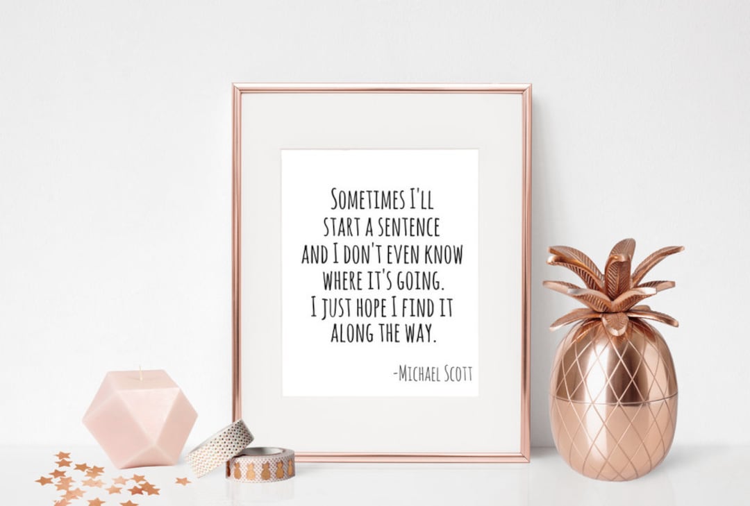 8x10 Michael Scott Printable Wall Art, Michael Scott Quote, the Office ...
