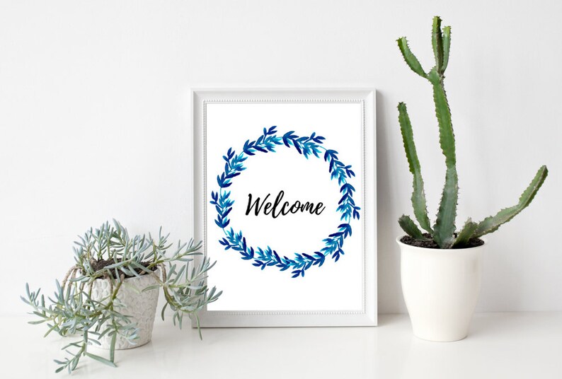 8x10 Welcome Sign Printable Wall Art, Welcome Sign, Home Decor, Home ...