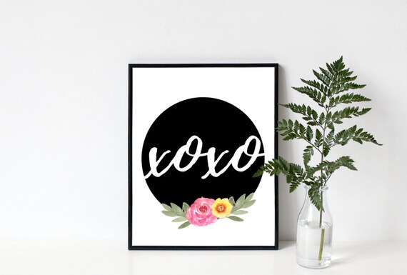 8x10 Xoxo Printable Wall Art Xoxo Wall Art Xoxo Sign Xoxo - Etsy