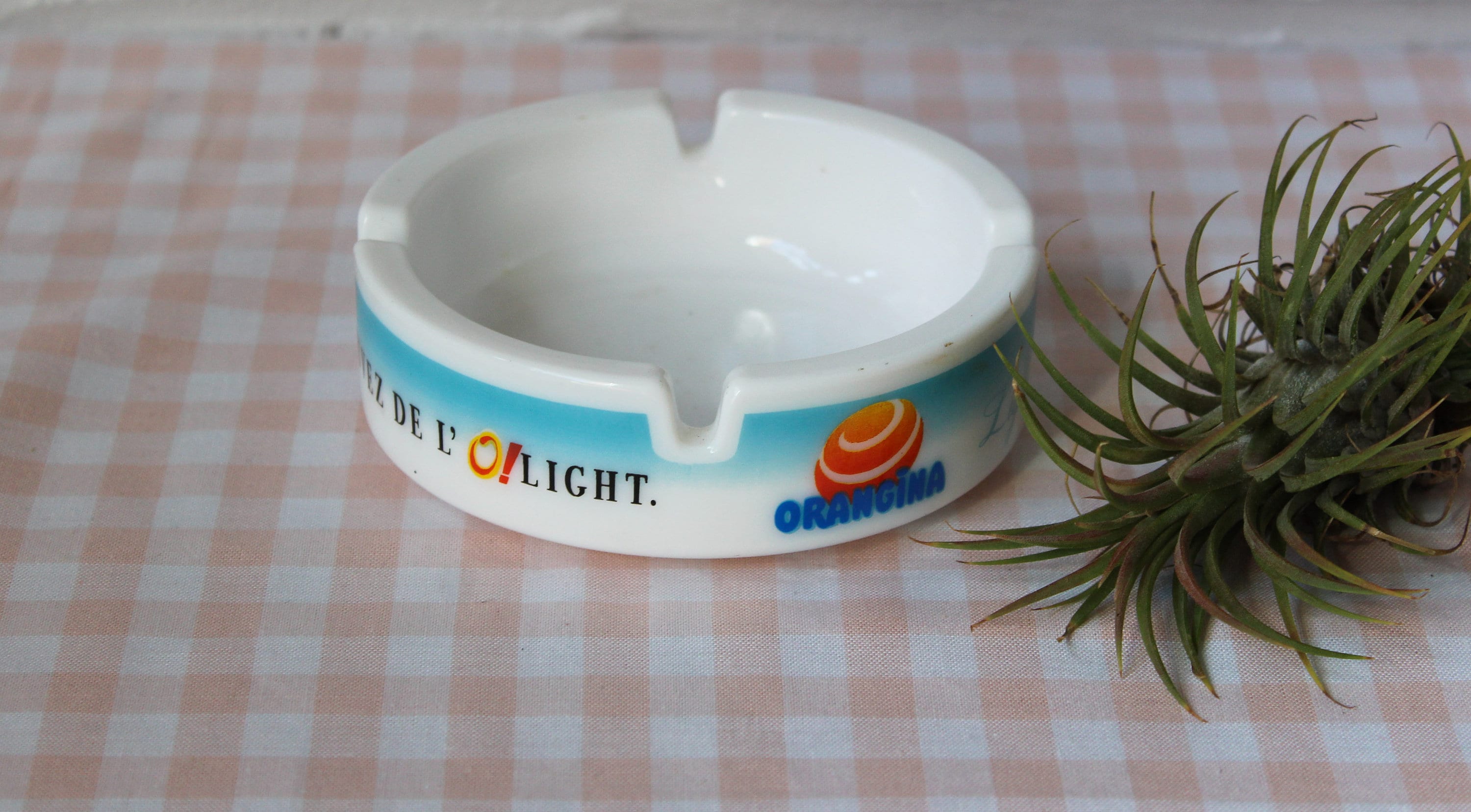 ASHTRAY Advertisement for French Orangina light, advertising, coffee ...