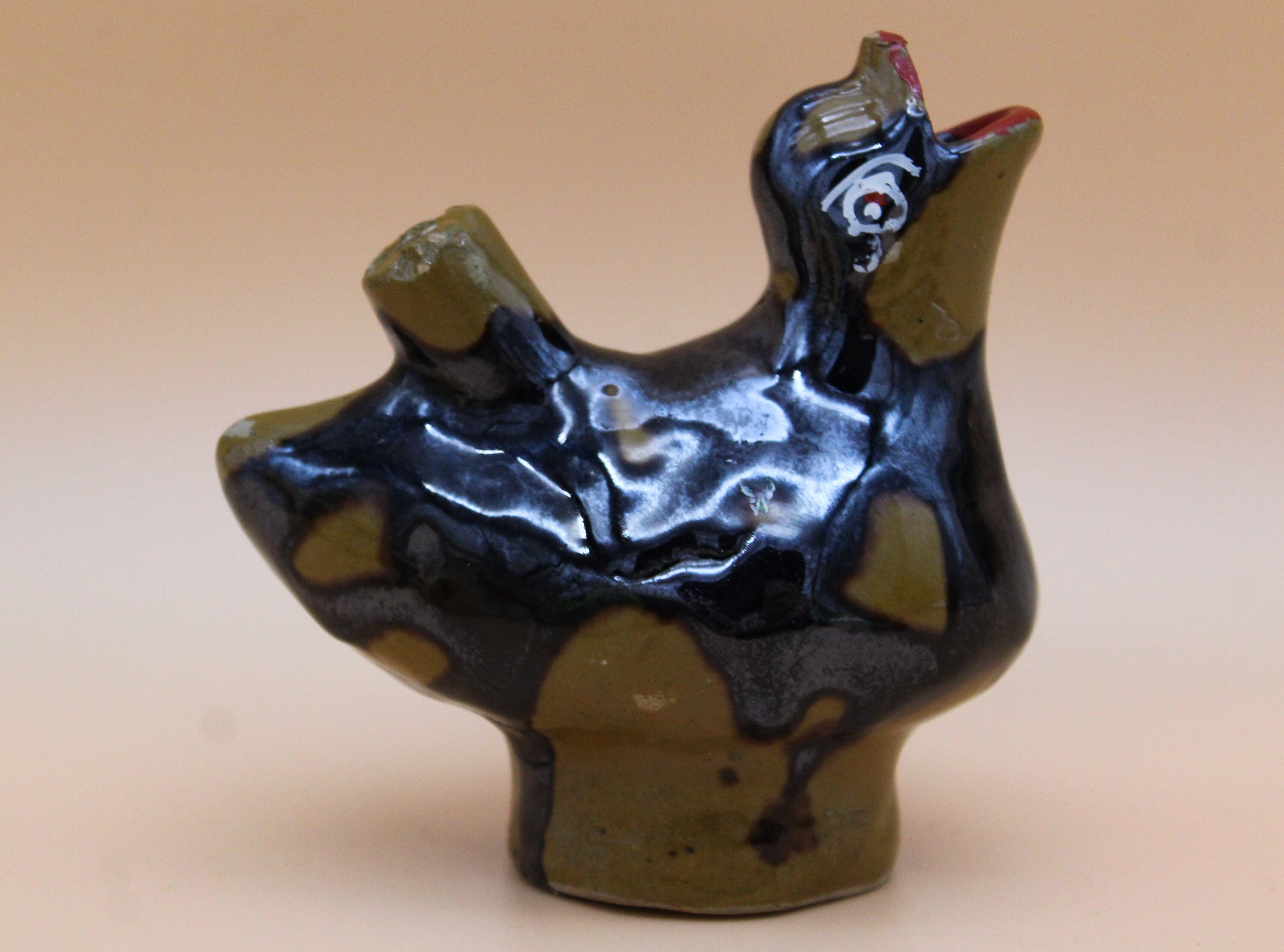 Set 3 water WHISTLES form ceramic birds, old ceramic whistles Toy