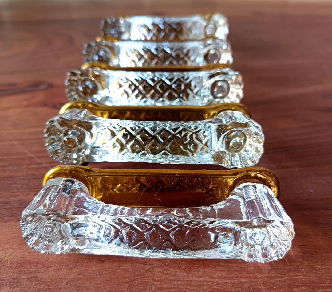 5 Beautiful Antique Glass Handles - Etsy