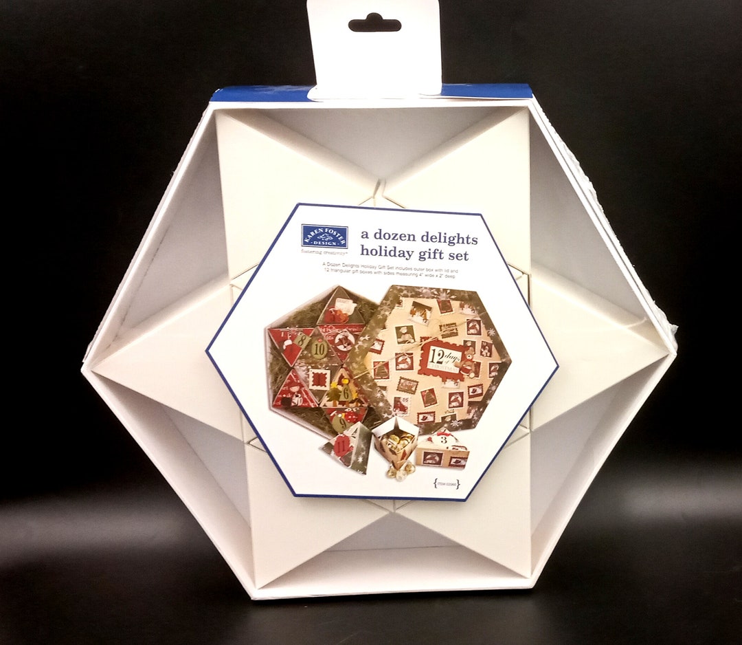 12 Days of Christmas Triangular Scrapbooking Box Set - Etsy