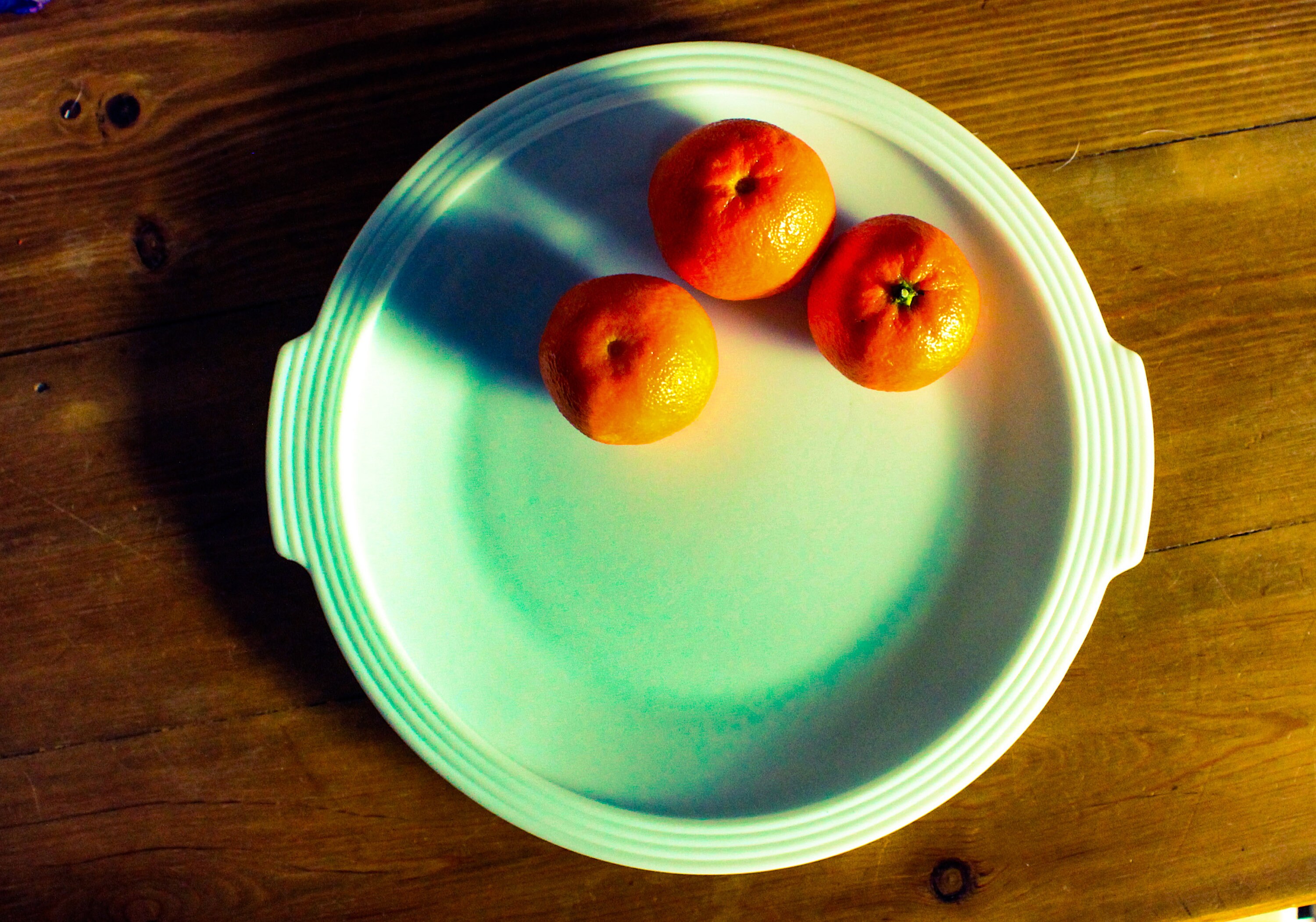5 PLATES opaline green dessert of vintage French water