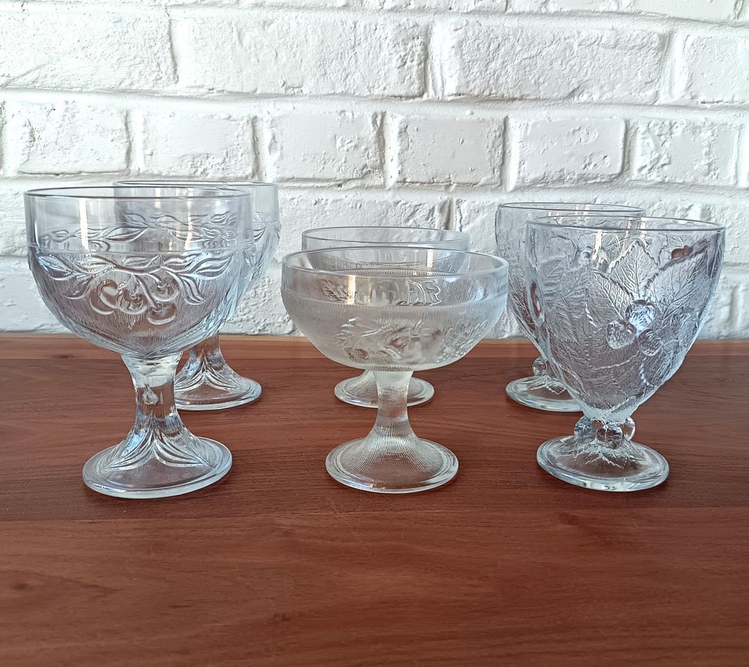 Set of 6 Assorted Vintage Ice Cream Cups - Etsy