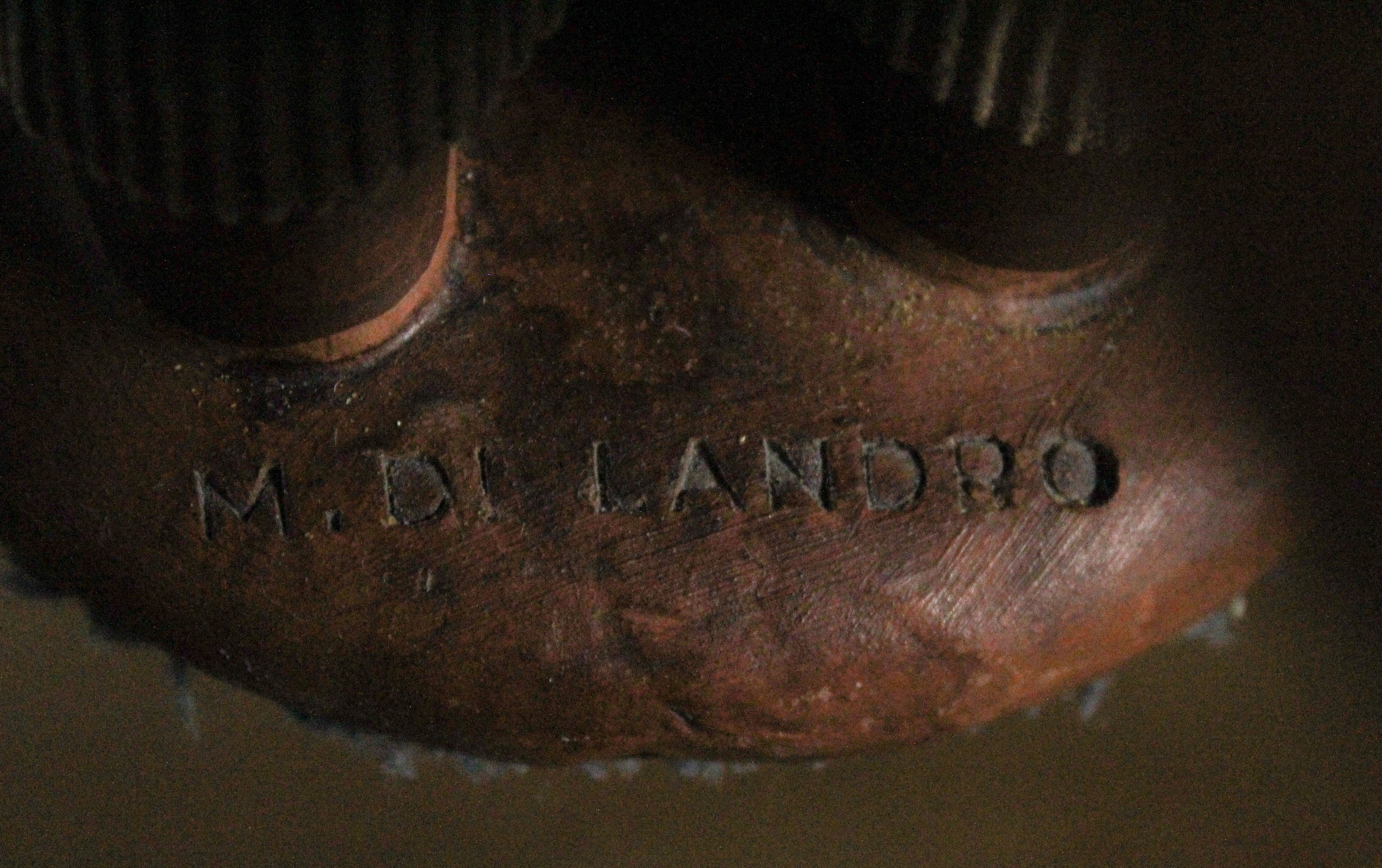 Grand SANTON French man shepherd signed M di Landro France