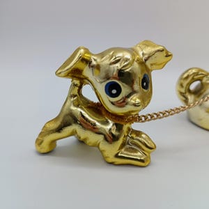 DOG and Her Puppies, Gilded Porcelain, Circa 60, Zoomorphic, Figurine ...