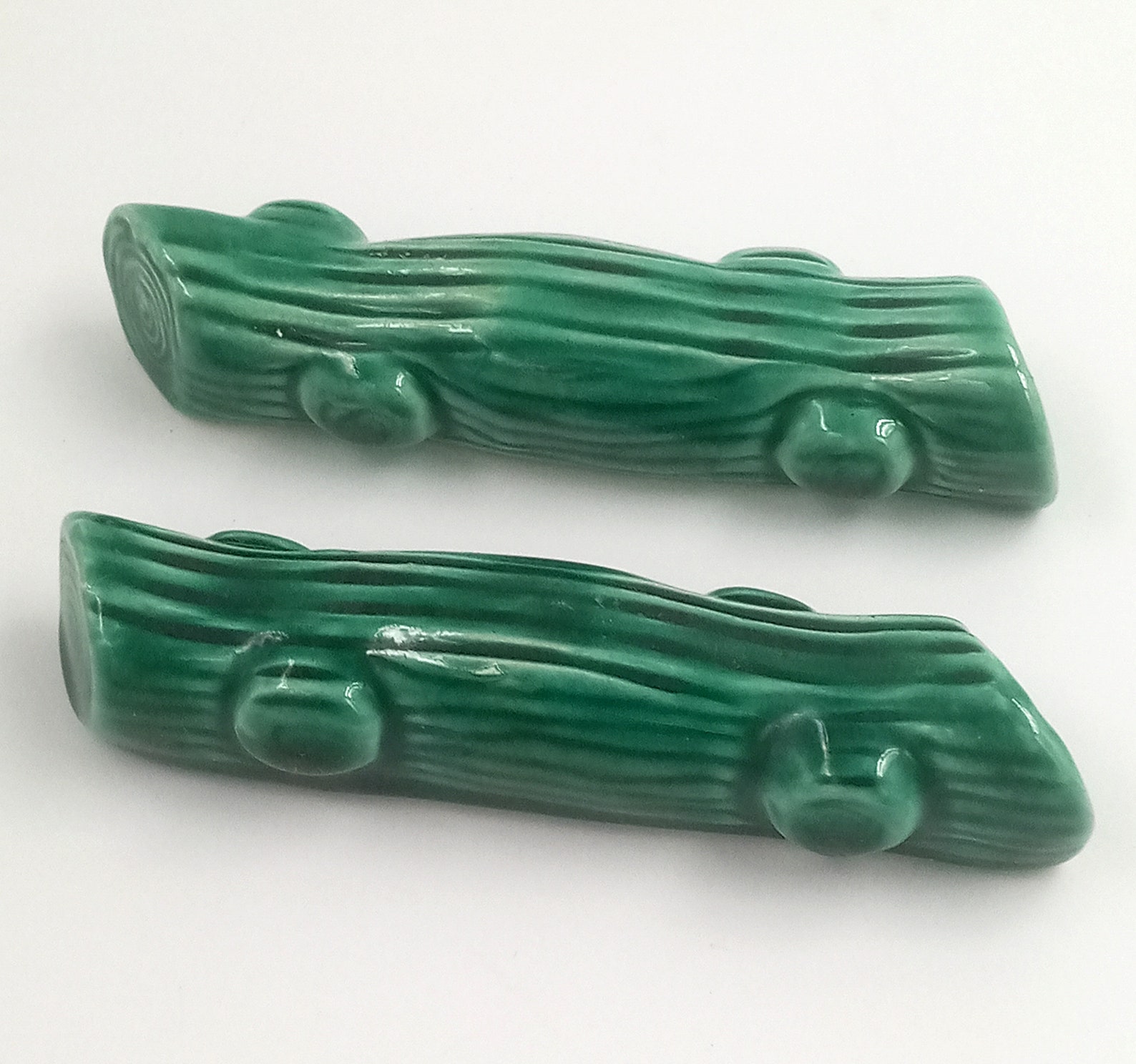 11 Vintage Bottle Green Ceramic Knife Rests France - Etsy