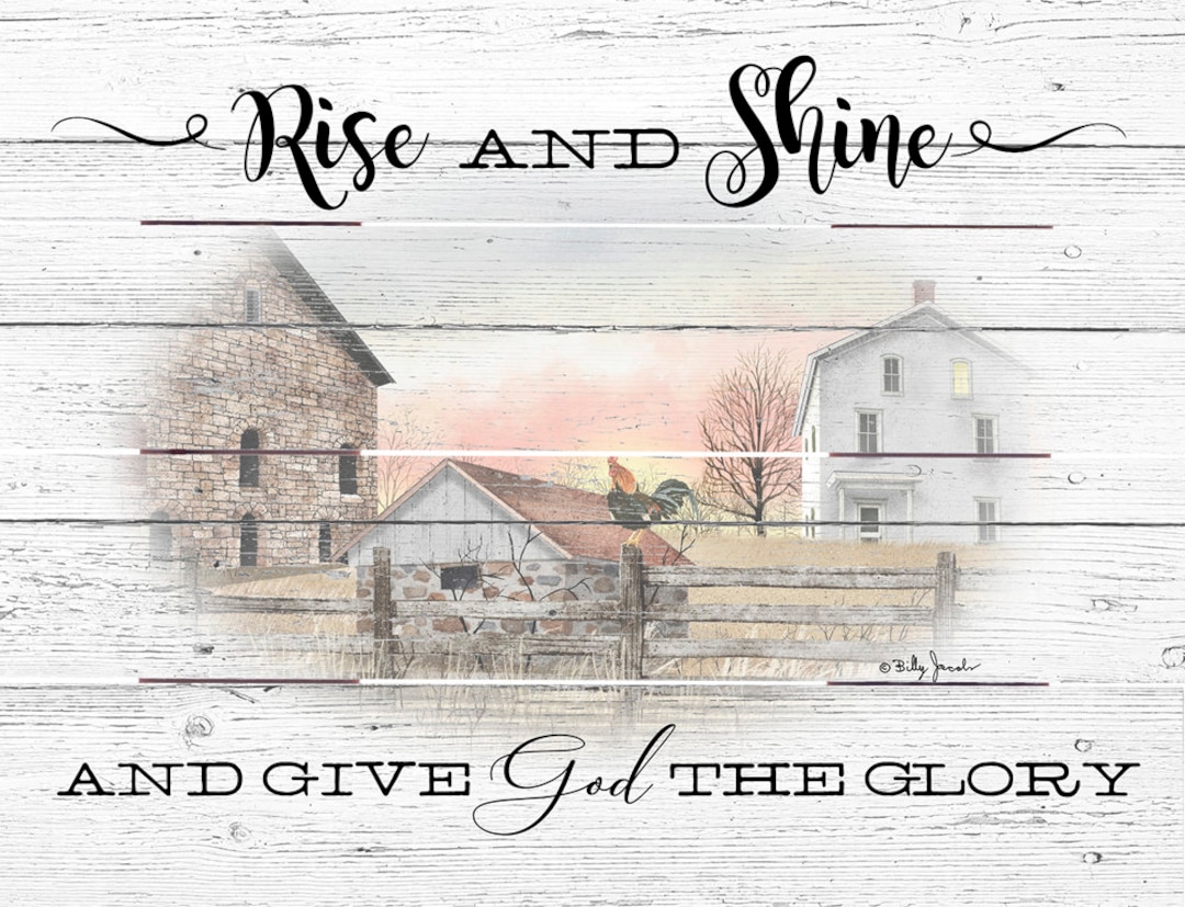 Wall Decor Rise and Shine Pallet Art - Etsy