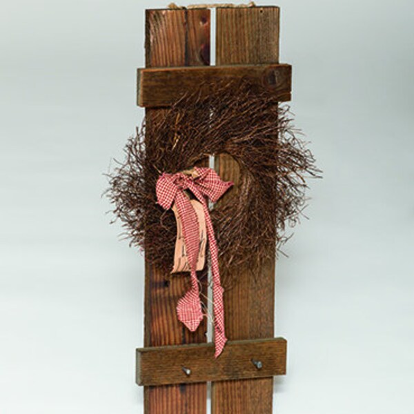 Shutter With Wreath - Etsy