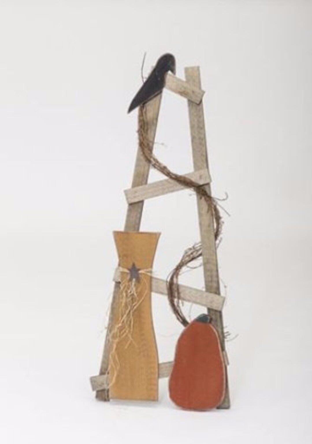 Autumn Ladder With Wheat and Pumpkin - Etsy