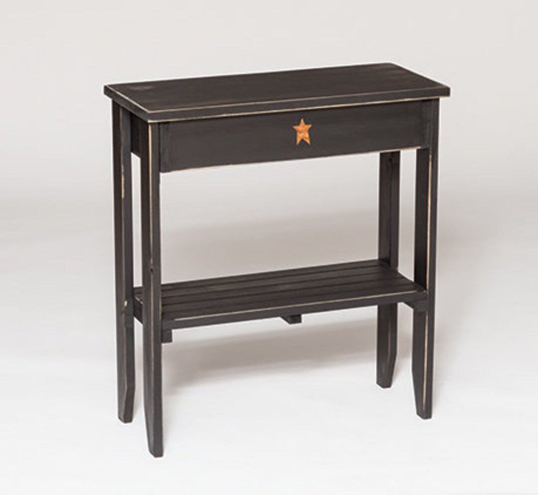 Primitive Pine End Table in Painted or Stained - Etsy