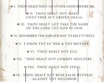 Country Ten Commandments - Etsy