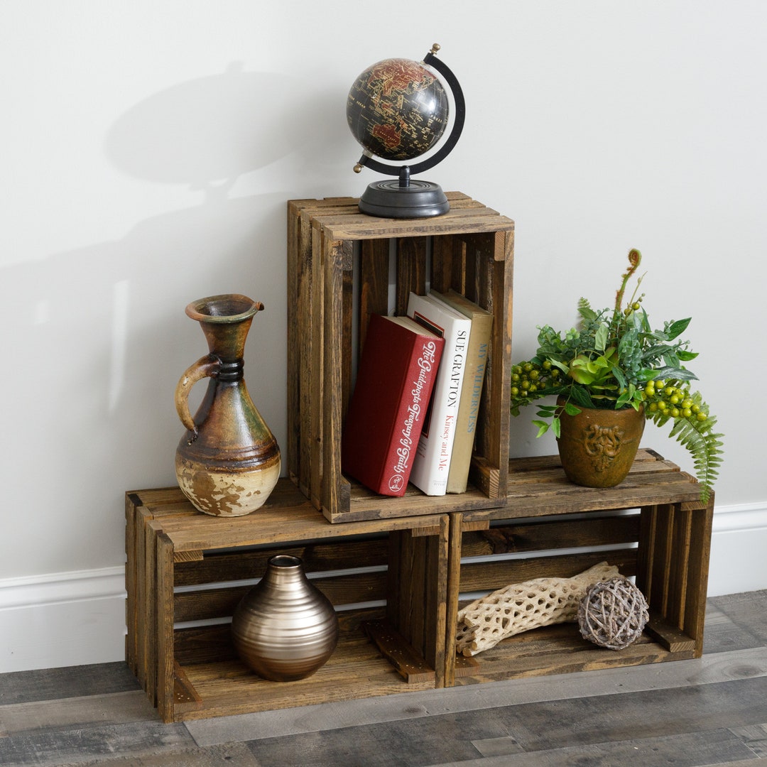 Modern Farmhouse Pine Lath Modular Crate - Etsy