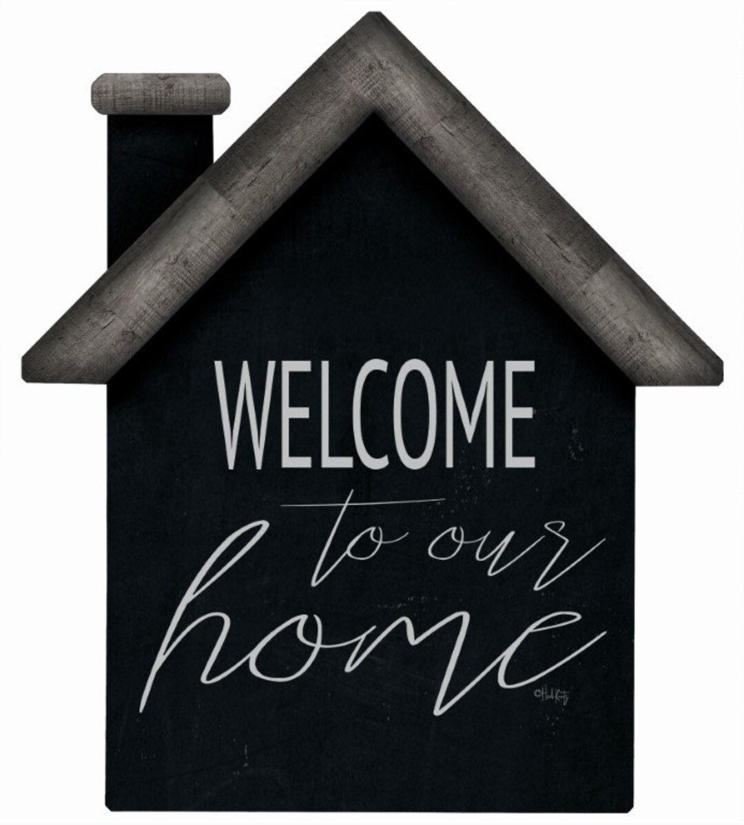 House Cut Out Welcome to Our Home pallet Wall Art - Etsy