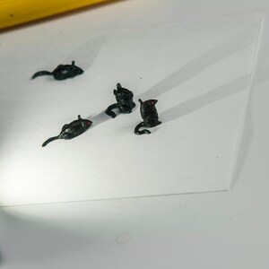 Two cute little mice 1/12 scale. Doll House Dioramas 1:12 | Etsy