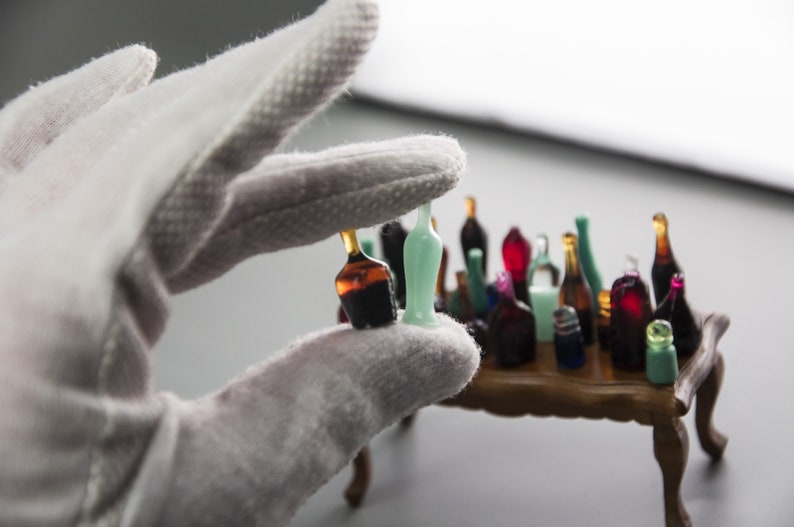 30 pcs. bottle huge set miniature 1/12 1:12 poison Hand | Etsy