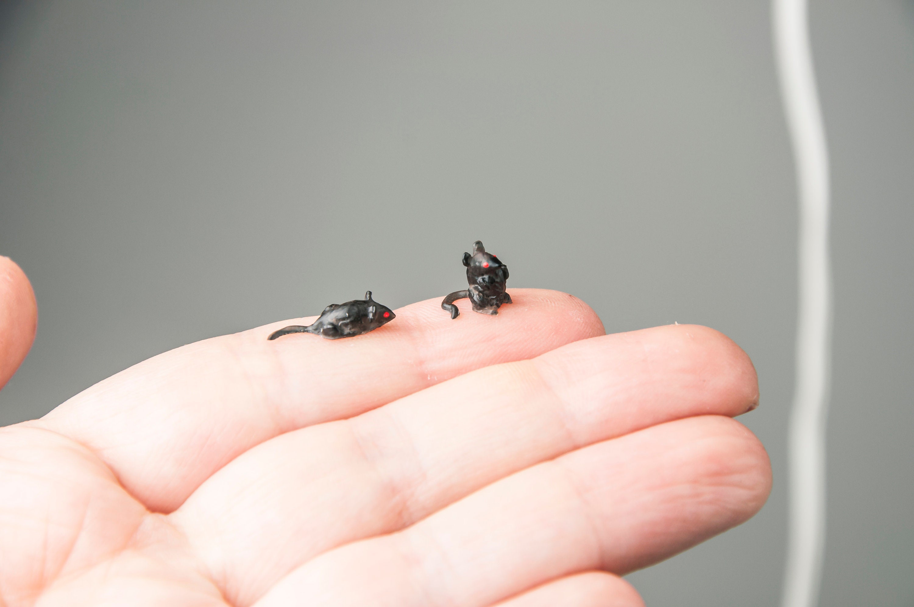 Two cute little mice 1/12 scale. Doll House Dioramas 1:12 | Etsy