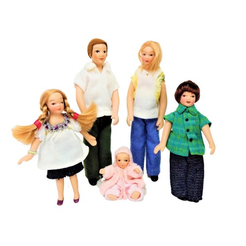 Dolls House Miniature 1:12 Scale Modern Family of 4 People Mum - Etsy