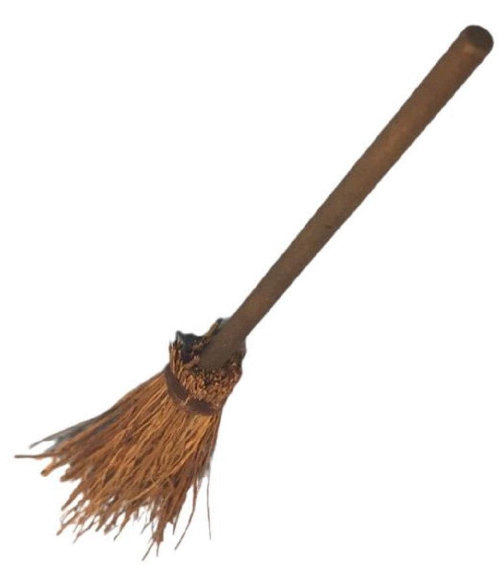 Dolls House Besom Broom Traditional Witches Stick Cleaning Kitchen ...