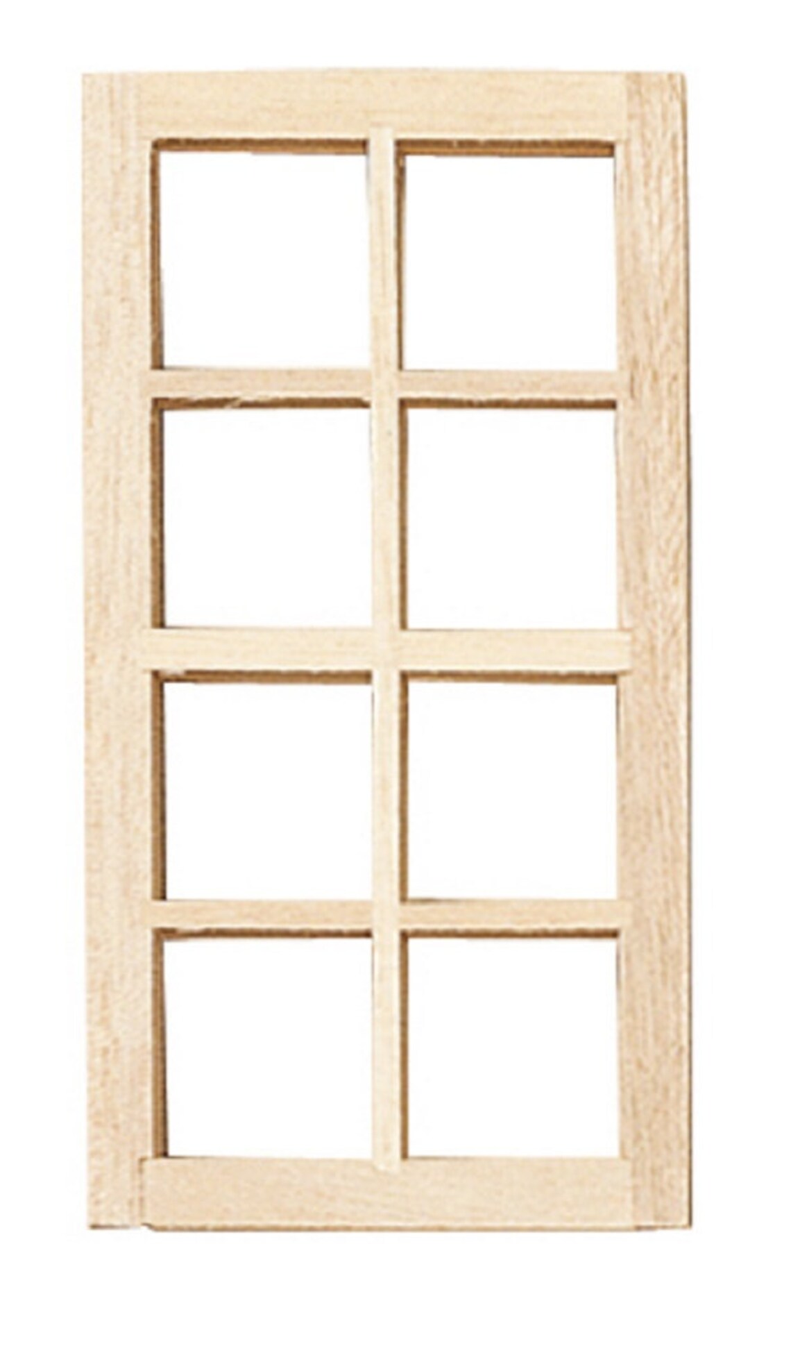 Dolls House Standard 8 Pane Window Builders DIY Spare Parts 1:12 Scale ...