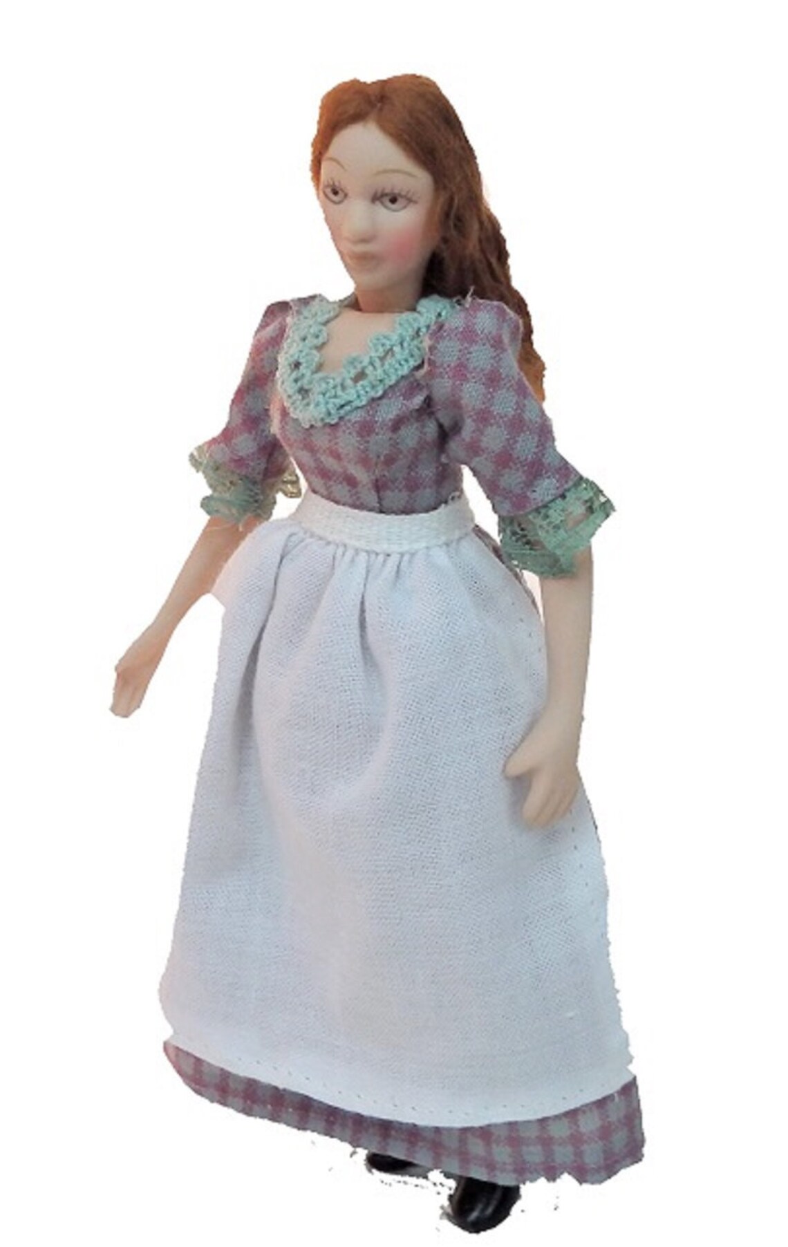 Dolls House Victorian Serving Girl Miniature Woman Porcelain People - Etsy