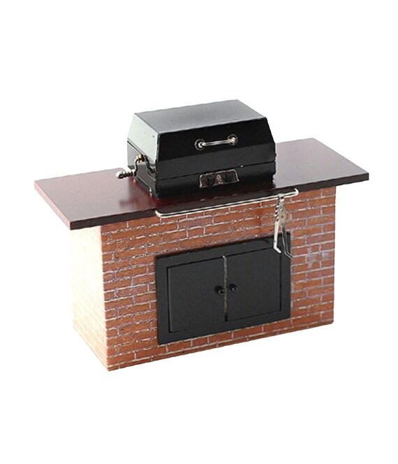 Dolls House Barbeque Grill in Wooden Unit Reutter BBQ Garden - Etsy UK