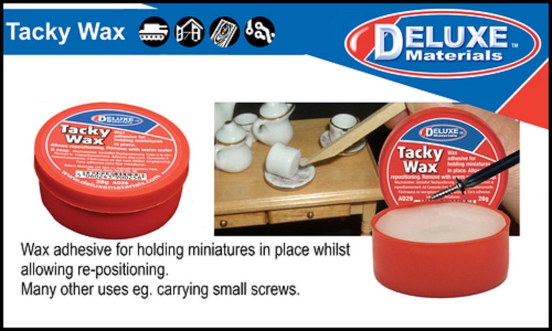 Dolls House Tacky Wax Glue for Holding Miniatures in Place Allows ...
