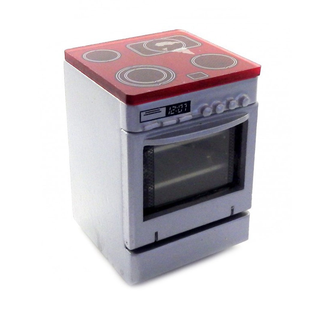 Dolls House Modern Silver Cooker Stove Small Miniature Kitchen ...