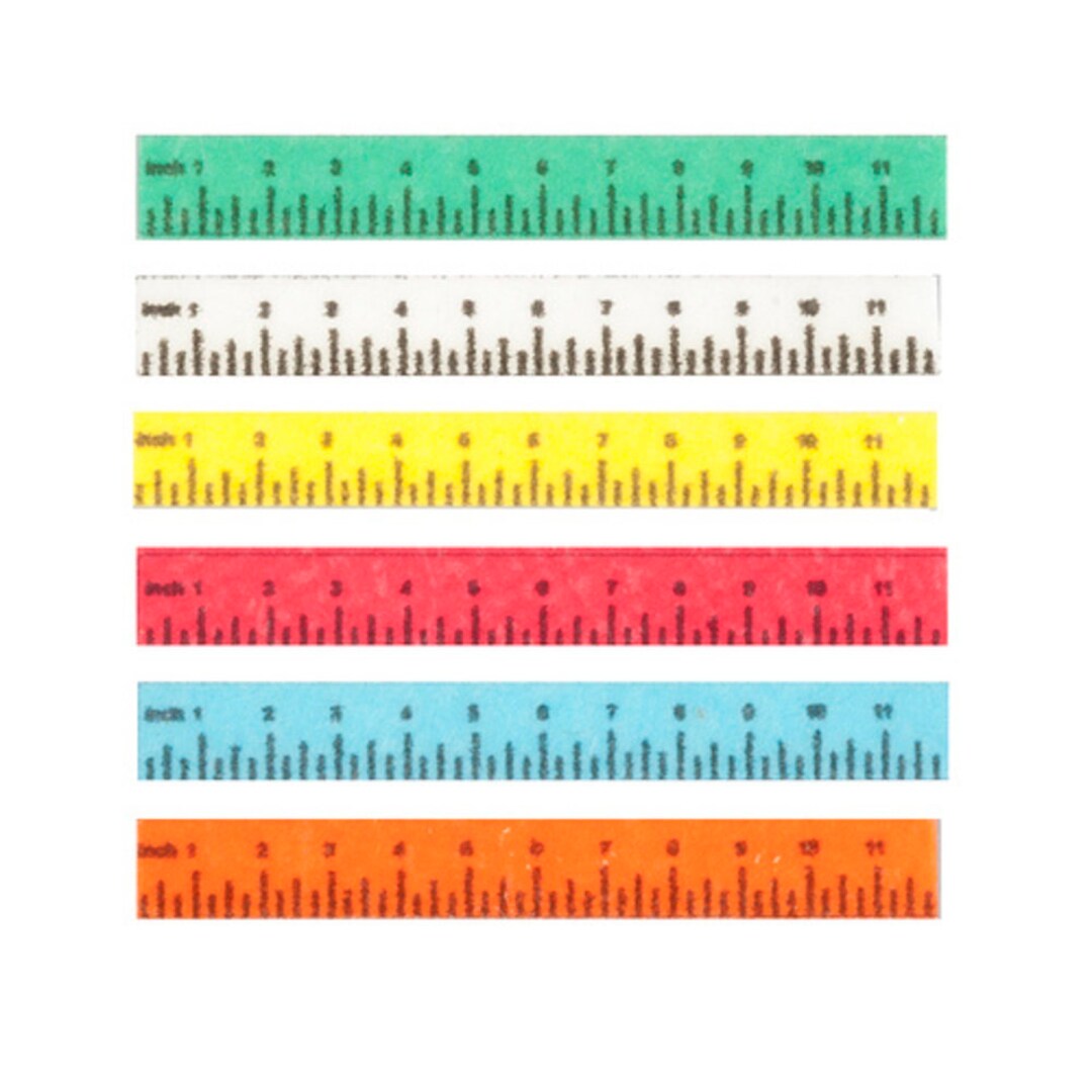 Dolls House 6 Coloured Rulers Miniature Office School Desk Accessory - Etsy