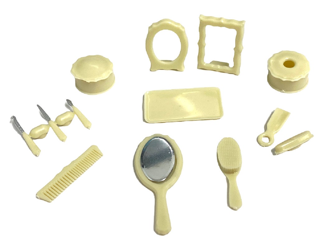 Dolls House Victorian Dressing Table Set Chrysnbon Dresser Accessories ...